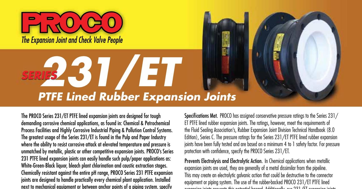 Proco 231 PTFE Rubber Expansion Bellows.pdf | DocDroid