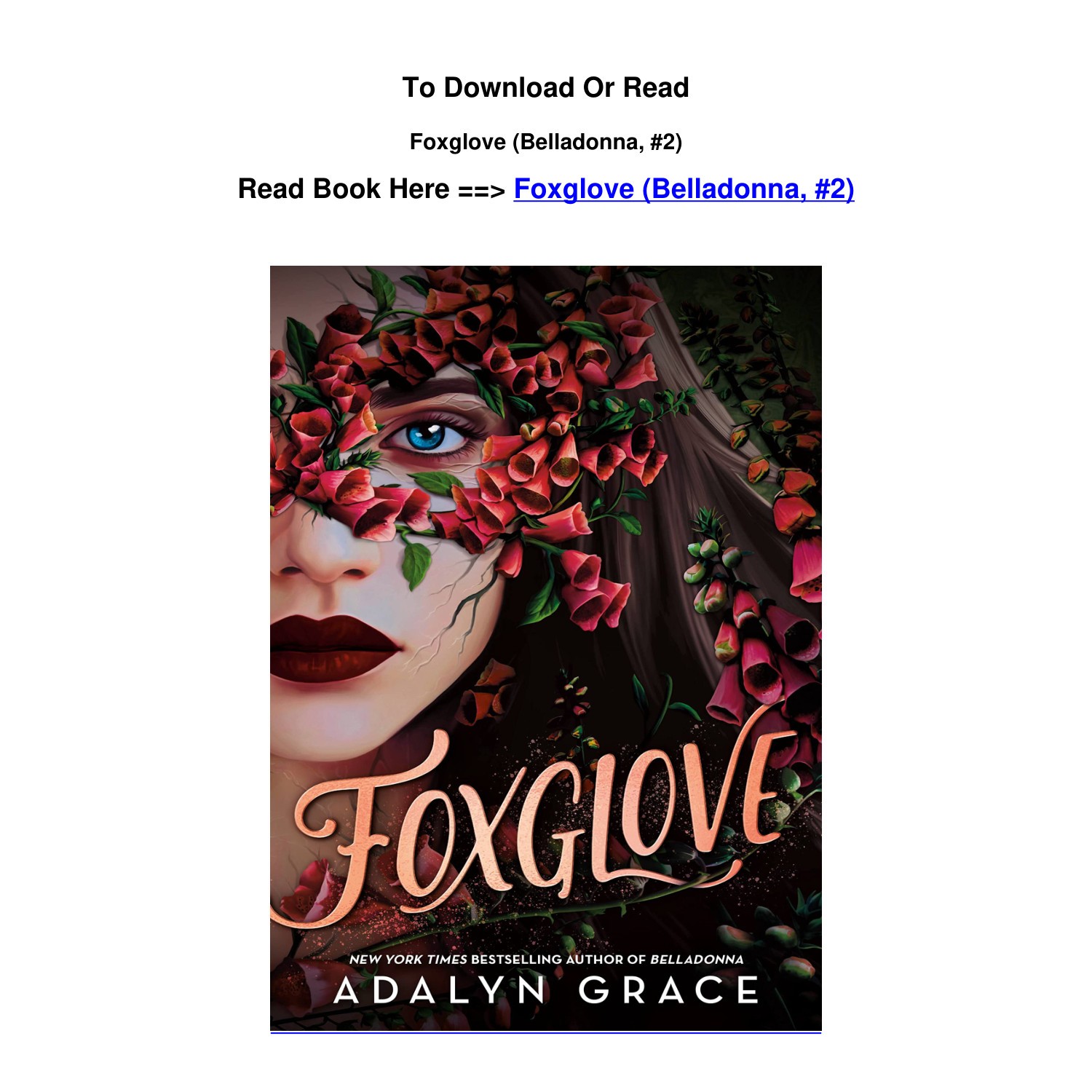 pdf download Foxglove Belladonna 2 By Adalyn Grace.pdf | DocDroid