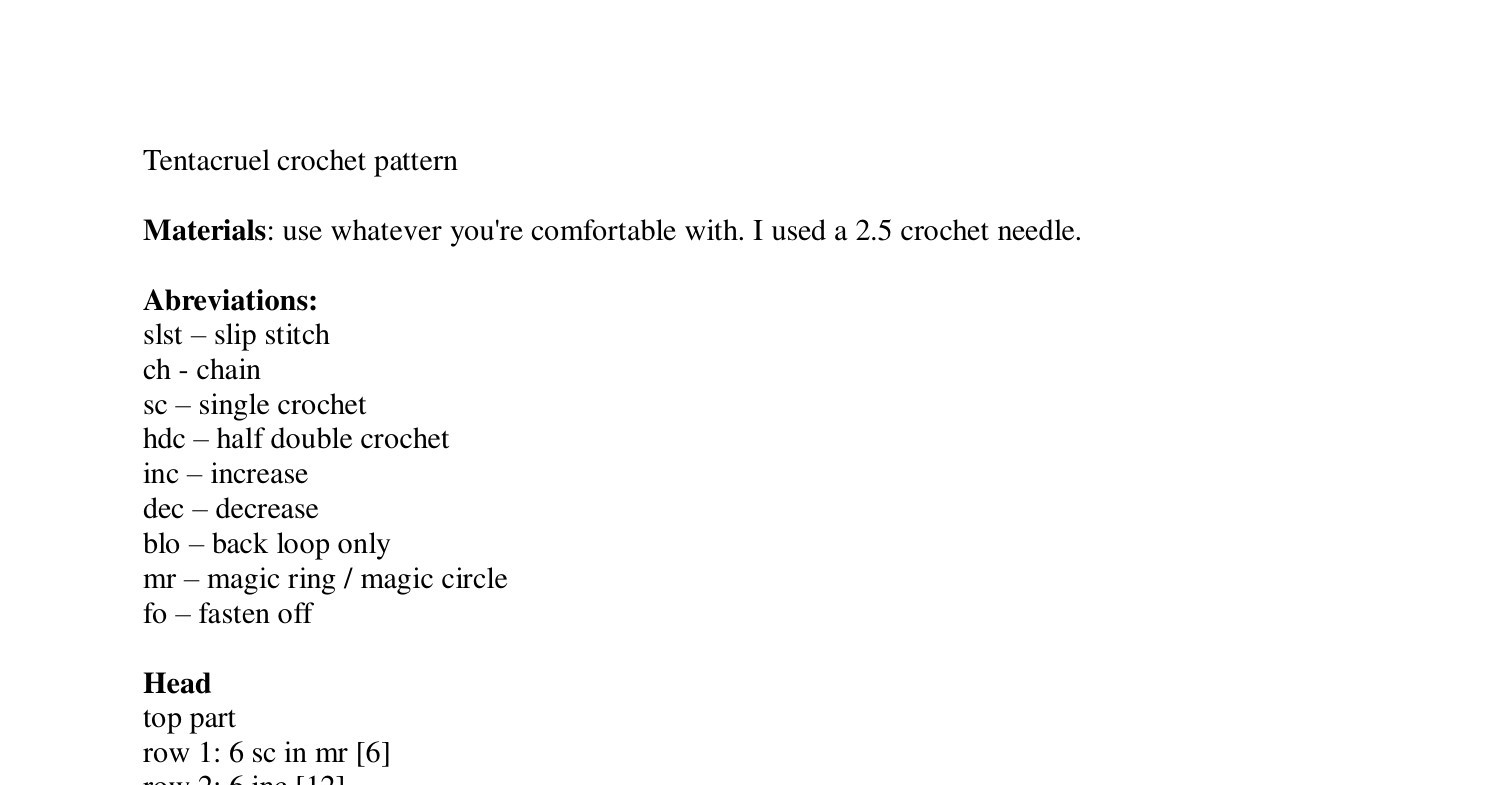 tentacruel crochet pattern.pdf | DocDroid