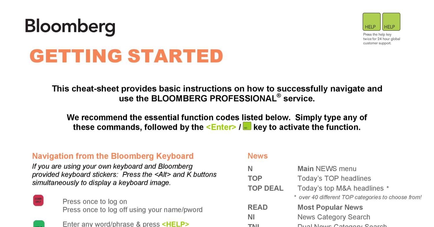 Bloomberg cheatsheet .pdf | DocDroid