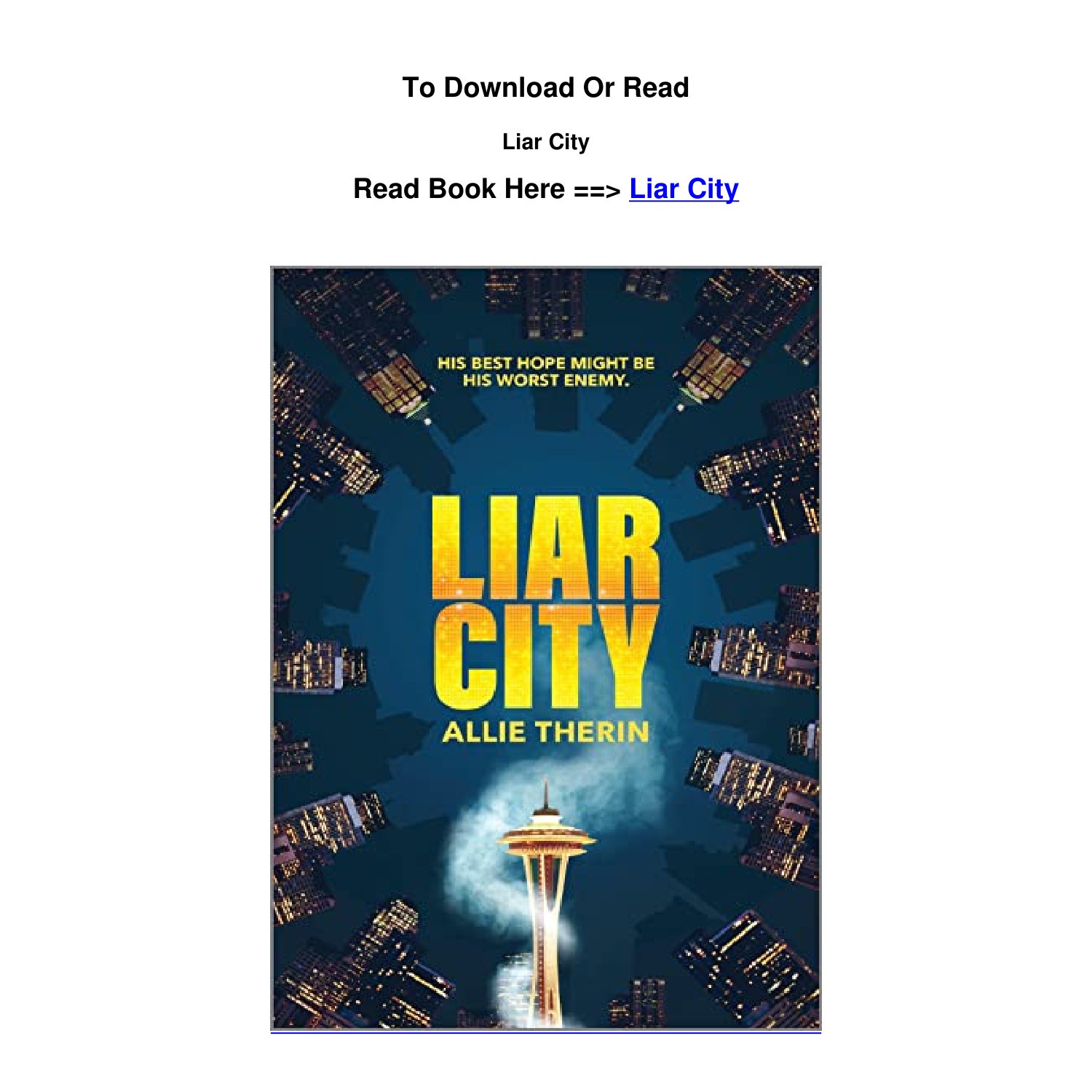 EPub Download Liar City BY Allie Therin.pdf | DocDroid