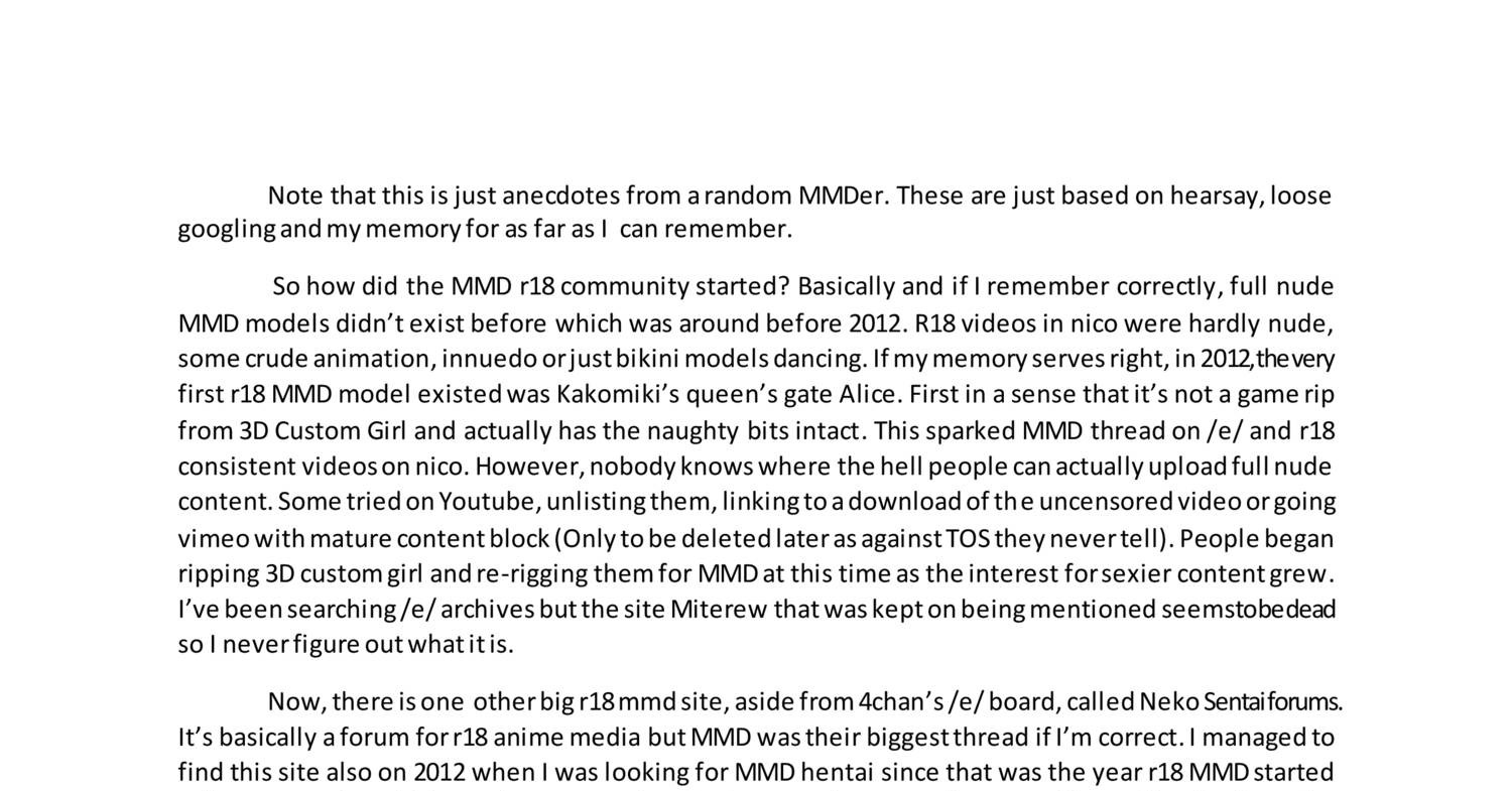 So How The Mmd R18 Started Pdf Docdroid