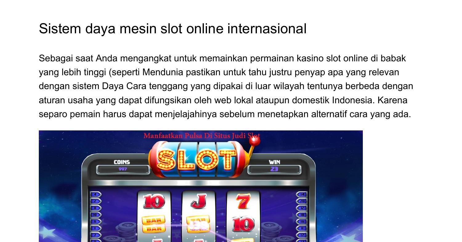 Aturan cara mesin slot online internasionalkanfw.pdf.pdf | DocDroid