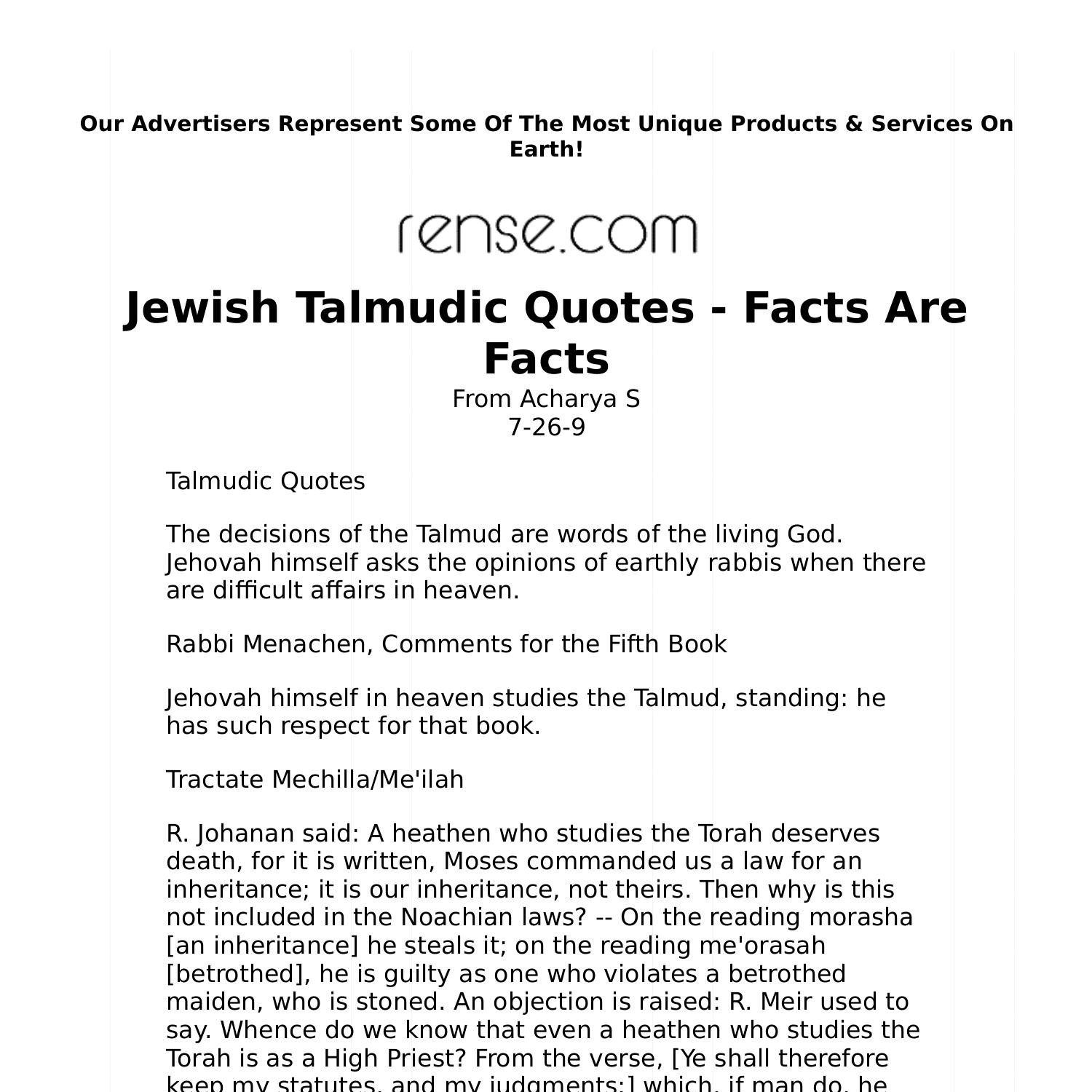 Jewish Talmudic Quotes - Facts AreFacts.pdf | DocDroid