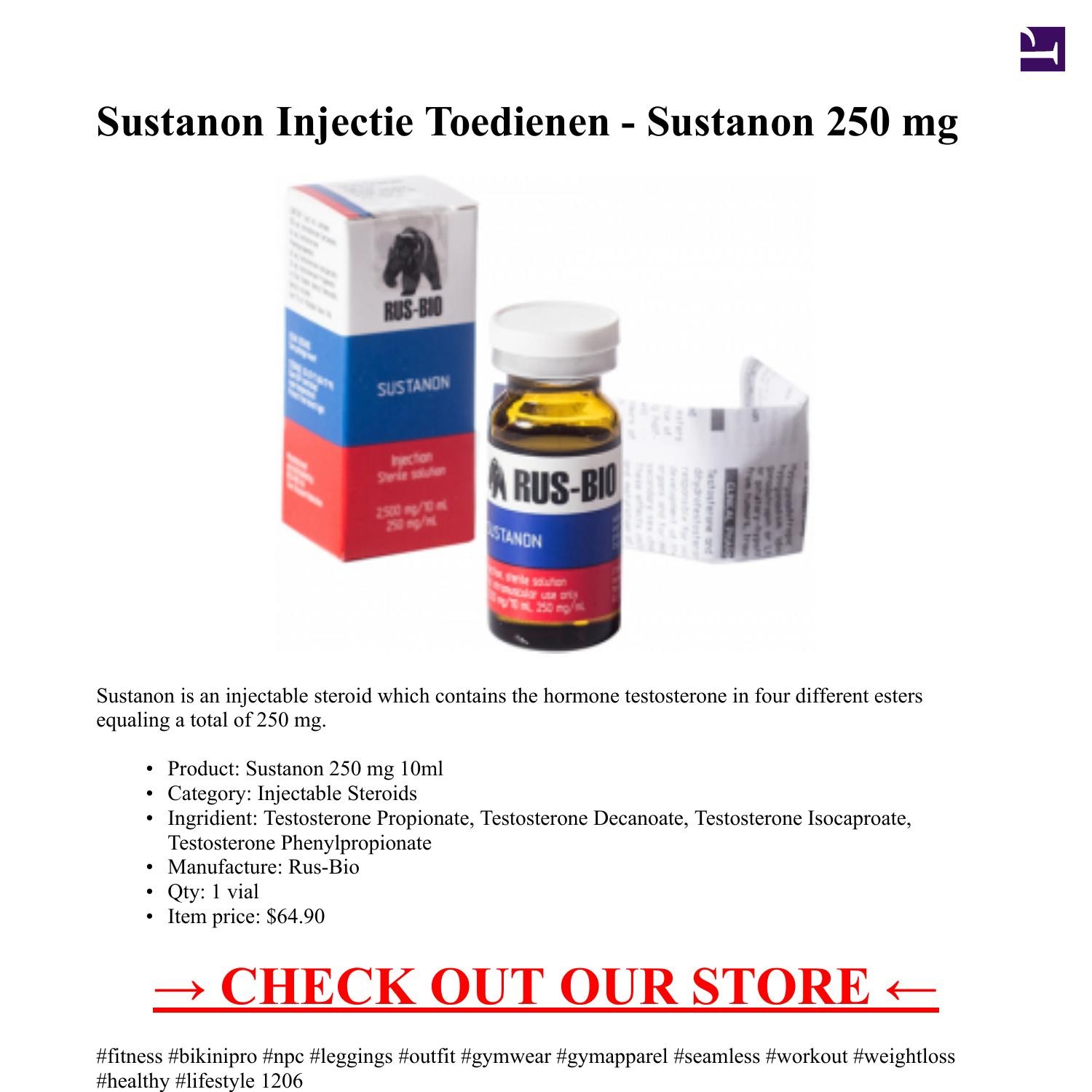 Sustanon Injectie Toedienen - Sustanon 250 mg 1 vial 10ml.pdf | DocDroid