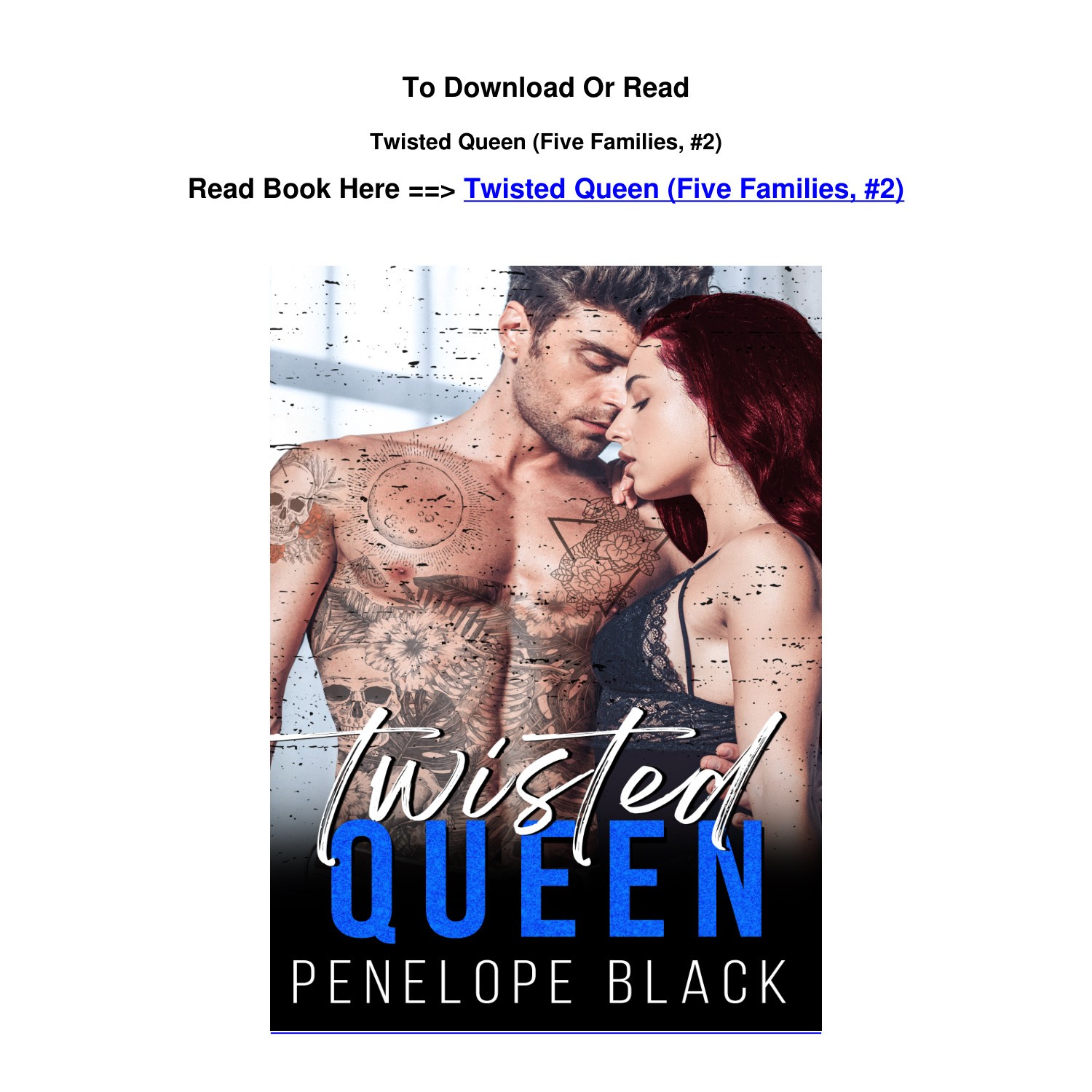 epub download Twisted Queen Five Families 2 by Penelope Black.pdf | DocDroid