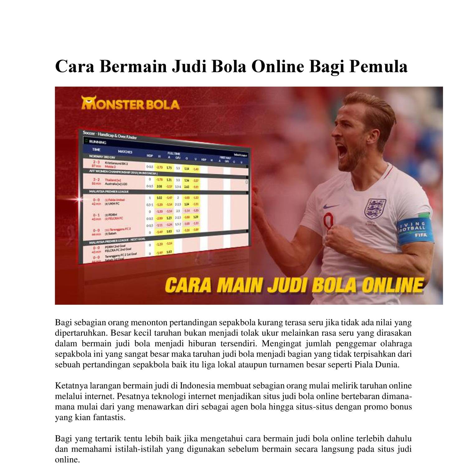 Cara Bermain Judi Bola Online.pdf | DocDroid