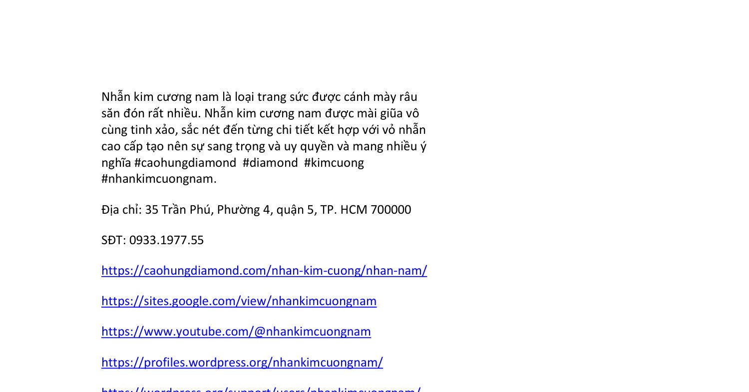 Nhẫn Kim Cương Nam - Cao Hùng Diamond.docx | DocDroid
