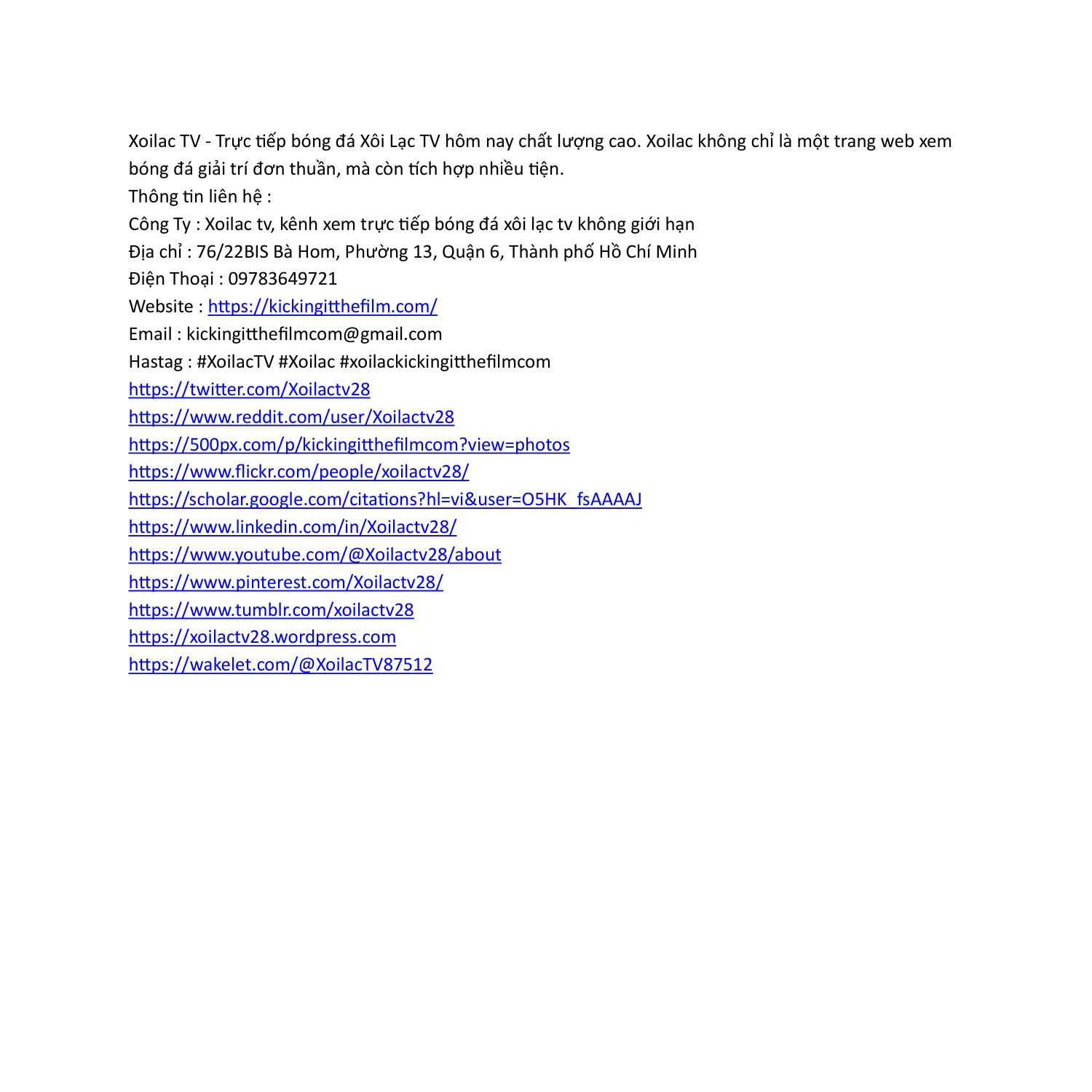 Xoilac TV.docx | DocDroid