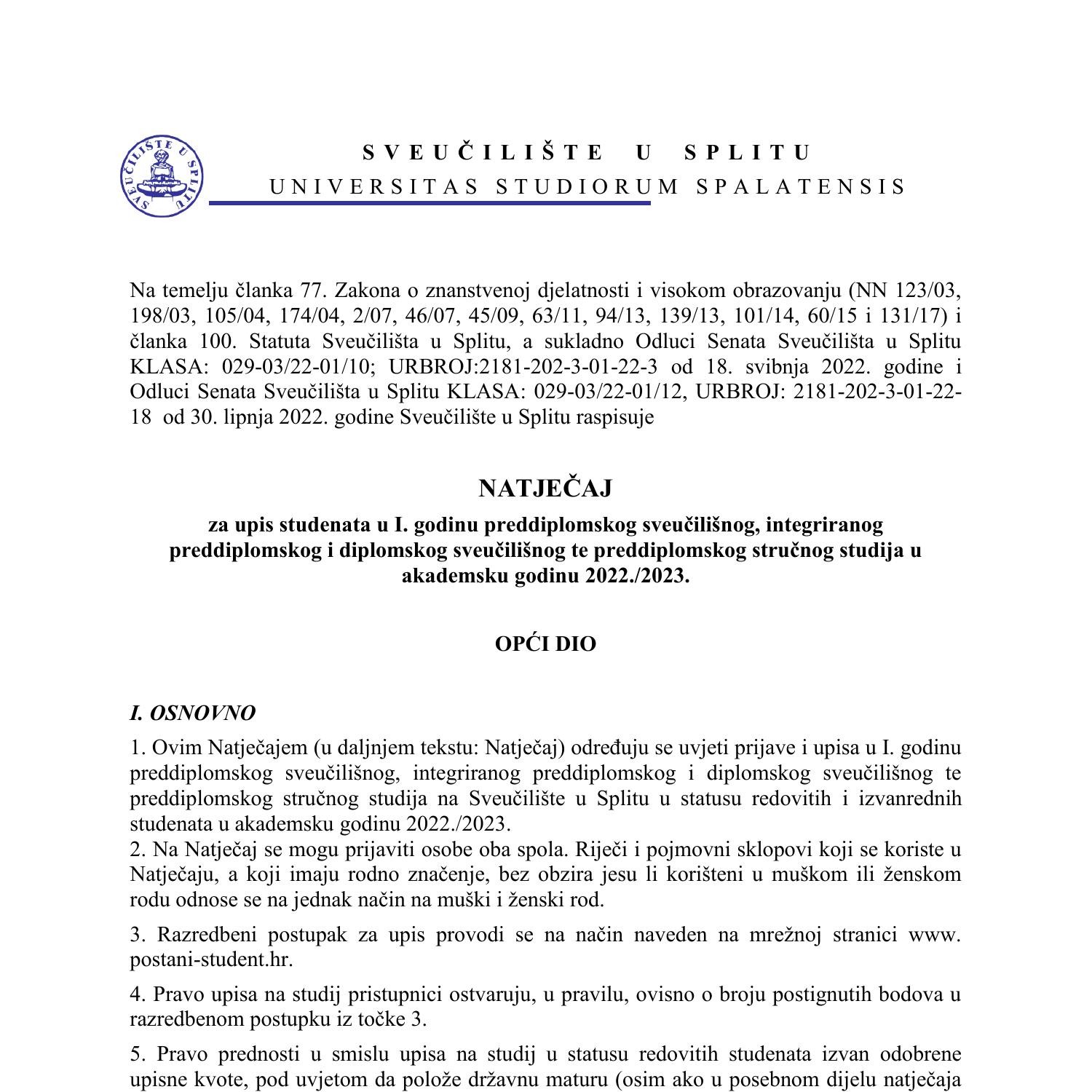 Natječaj za upis u preddiplomske_integr sveuč_str studije 2022_2023.pdf | DocDroid