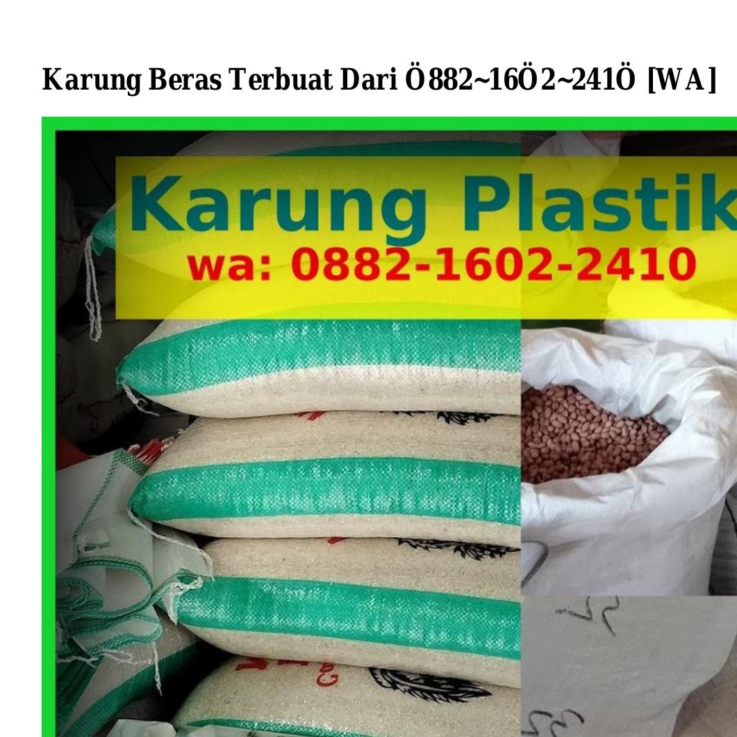 Karung Beras Terbuat Dari.pdf | DocDroid