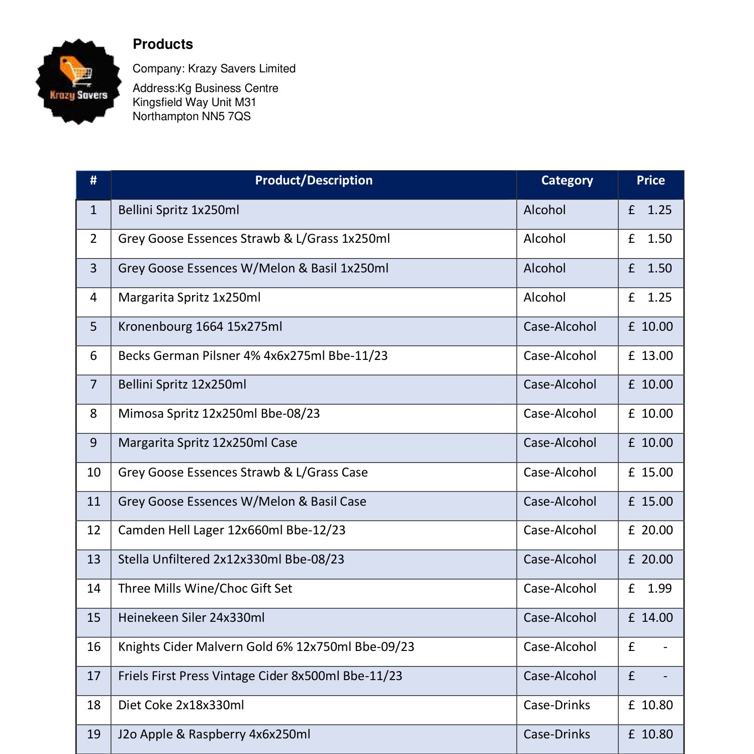Price-List-10-08-2023.pdf | DocDroid