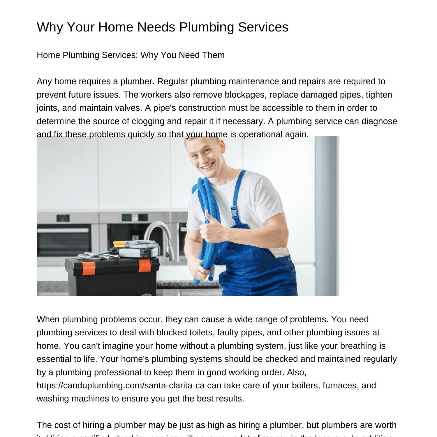 Plumbing Services in Your Home Why You Need Themlbvtz.pdf.pdf | DocDroid