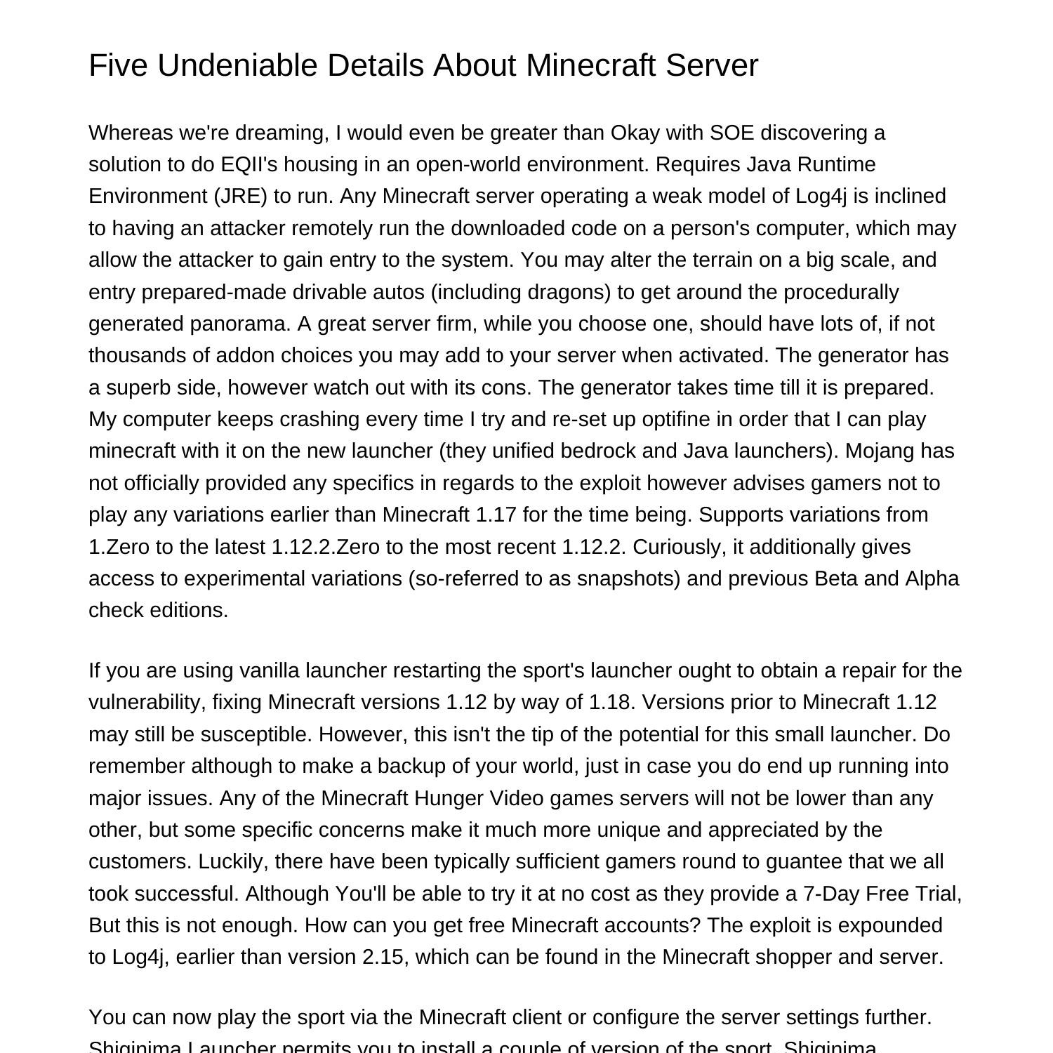 10 Undeniable Facts About Minecraft Serverncmbh.pdf.pdf | DocDroid