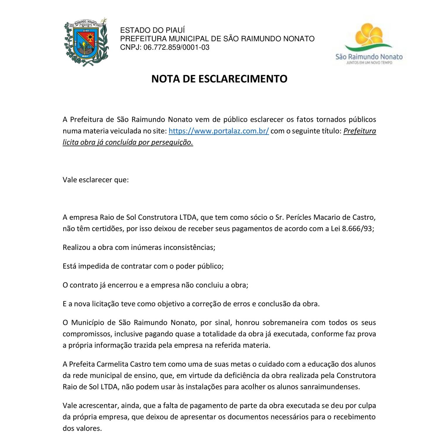 NOTA DE ESCLARECIMENTO.pdf | DocDroid