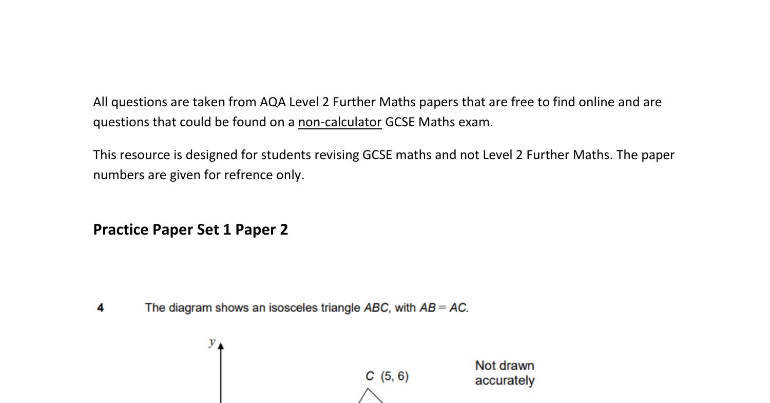 Level 2 FM Questions for GCSE Maths (Calc).pdf | DocDroid