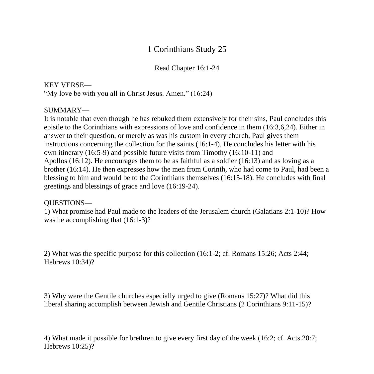 1 Corinthians Study 25.docx | DocDroid