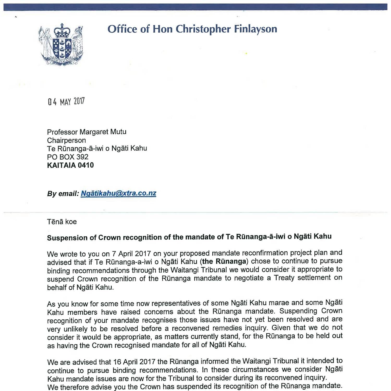 2017 05 04 Letter to Professor Margaret Mutu.pdf | DocDroid