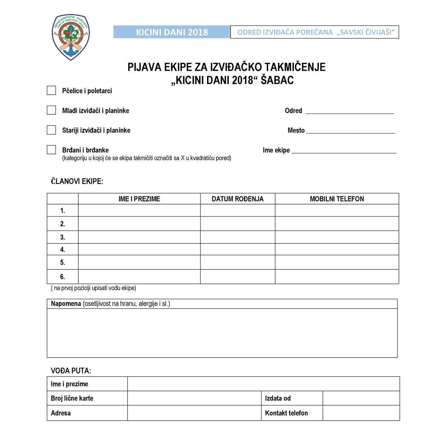 OBRAZAC-PRIJAVE-EKIPA .doc | DocDroid