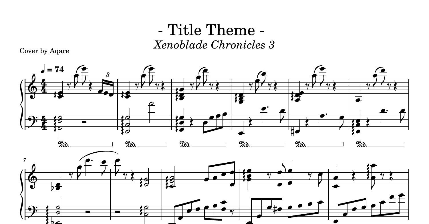 [AqareCover] Xenoblade Chronicles 3 - Title Theme.pdf | DocDroid