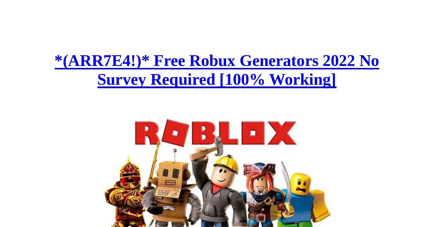 Free robux generator 2022_3.pdf | DocDroid