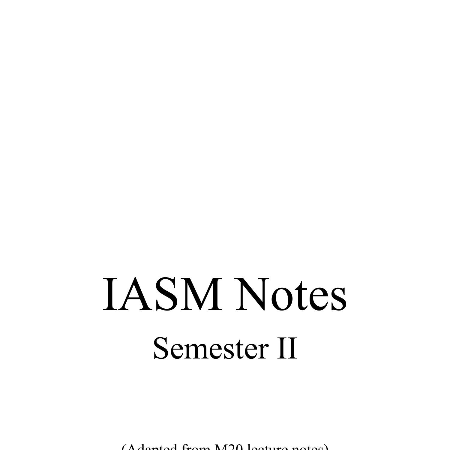 IASM notes (II).pdf | DocDroid