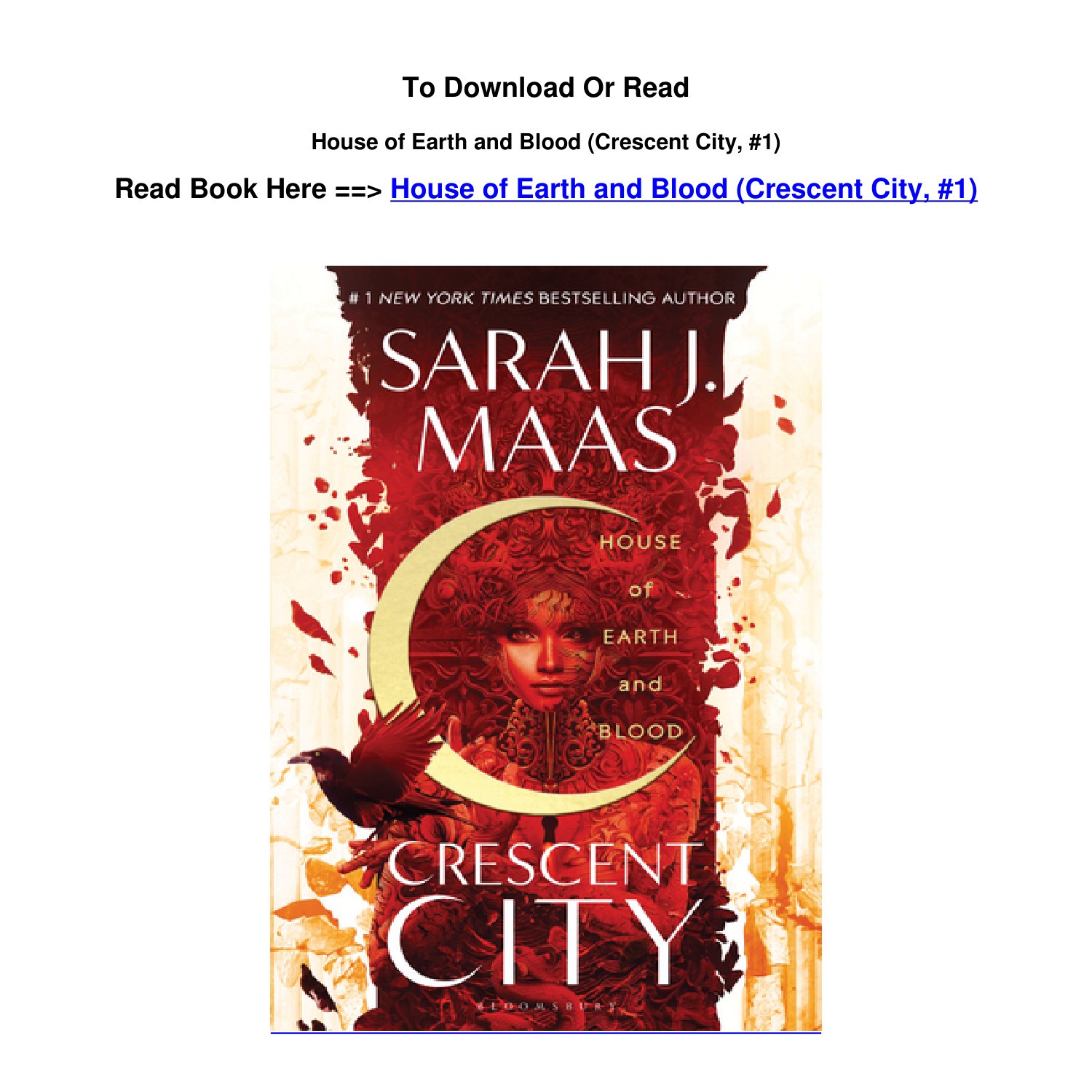 Pdf Download House of Earth and Blood Crescent City 1 by Sarah J Maas.pdf | DocDroid