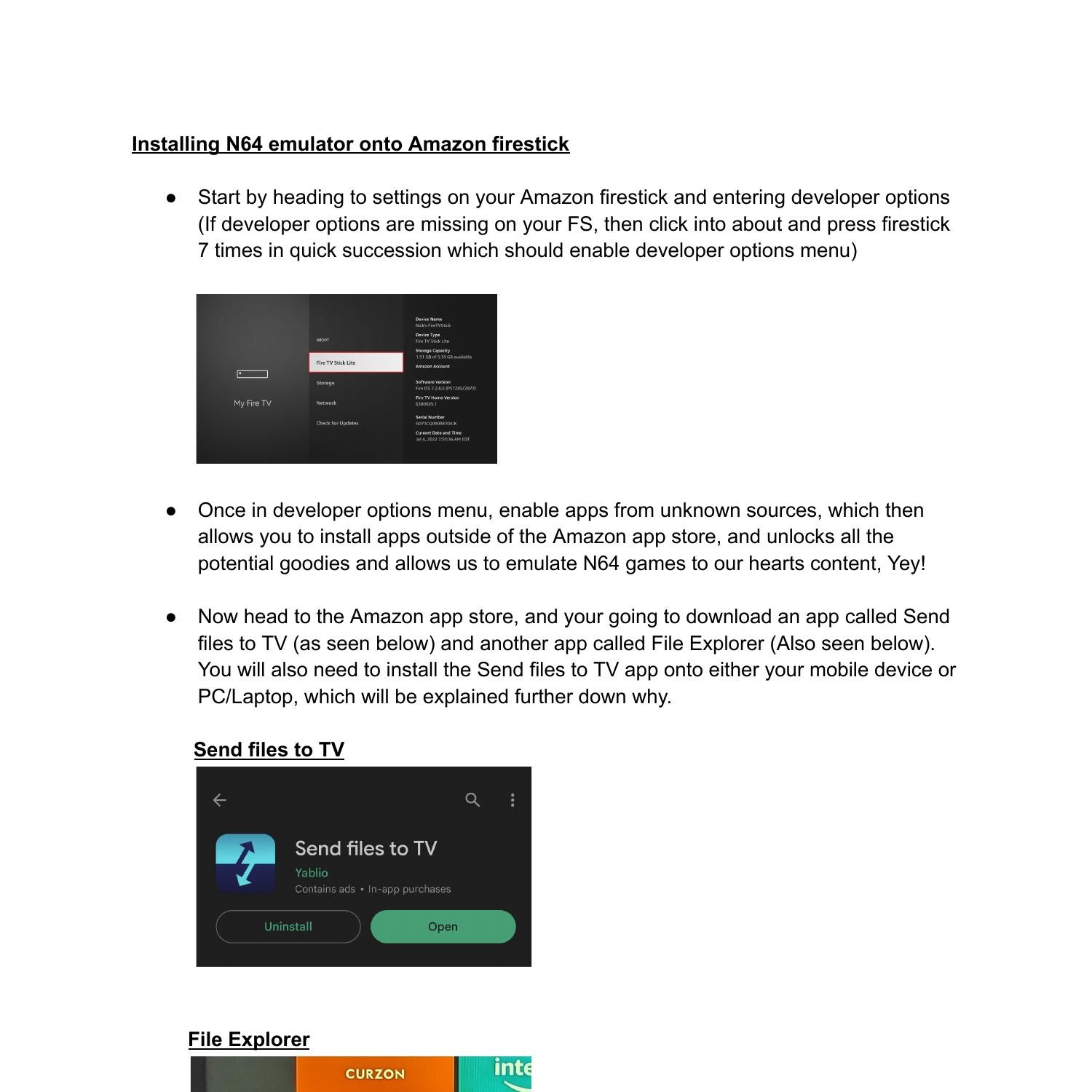 Install N64 onto Firestick.pdf | DocDroid