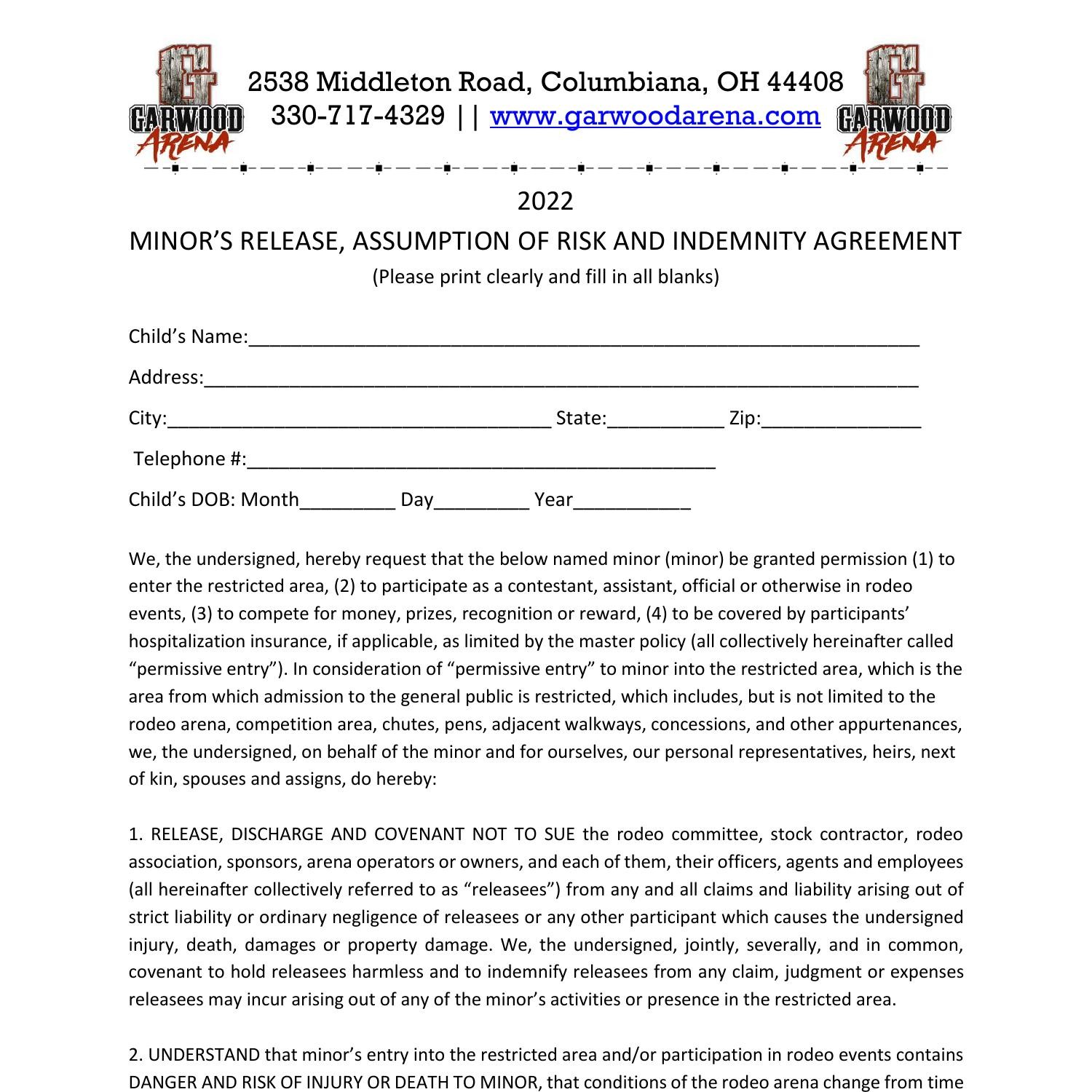 Minor Release Form.pdf | DocDroid