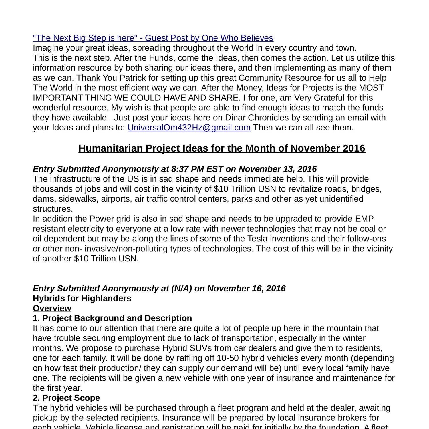 November 2016 Humanitarian Projects Ideas.pdf | DocDroid