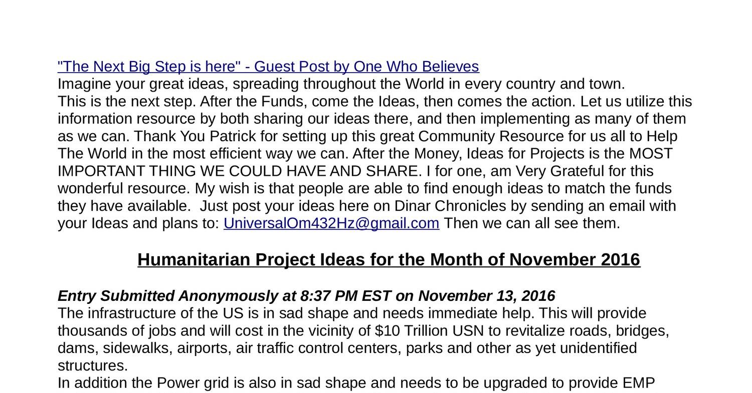November 2016 Humanitarian Projects Ideas.pdf | DocDroid