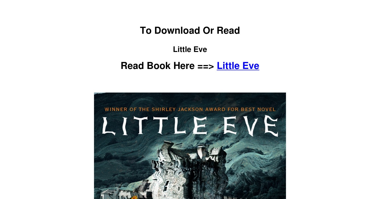 EPUB DOWNLOAD Little Eve By Catriona Ward.pdf | DocDroid