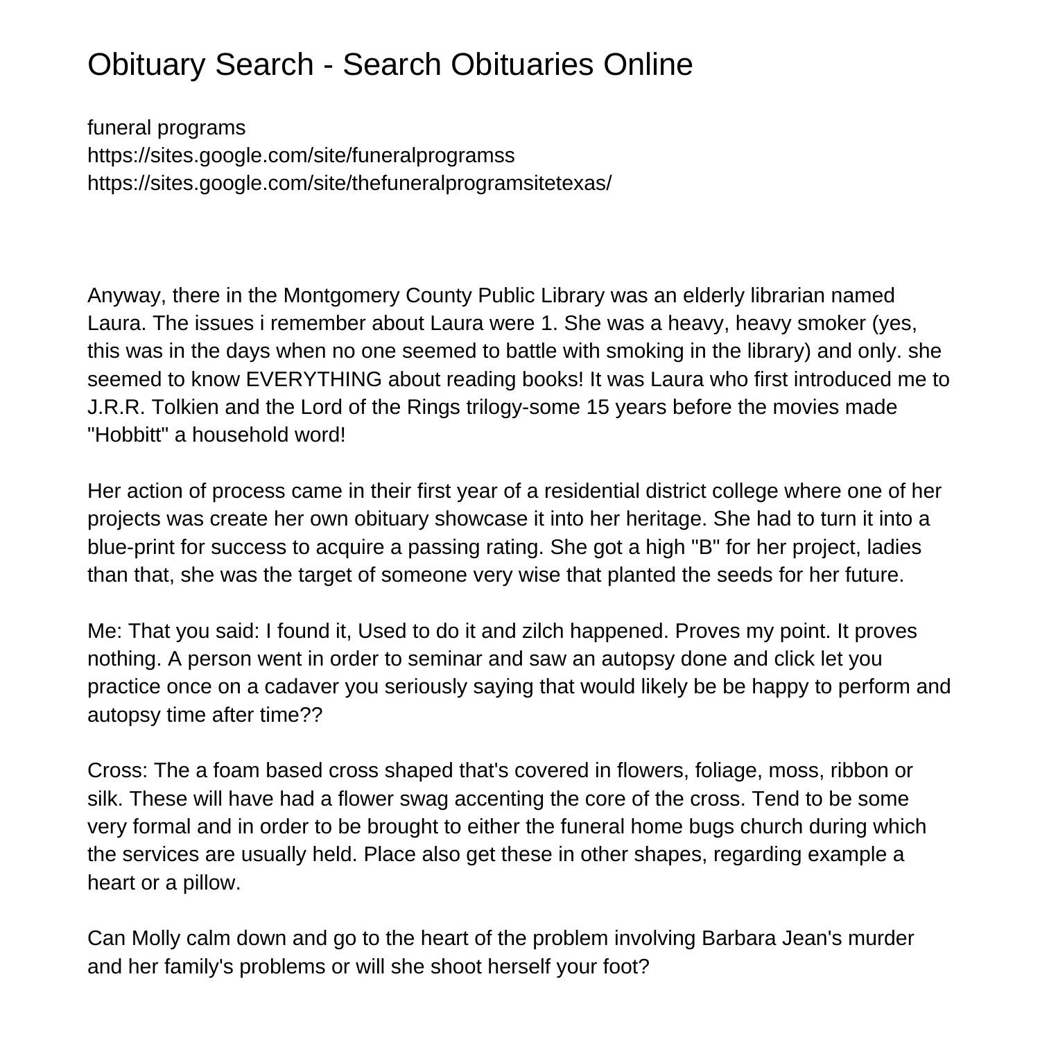 Obituary Search Search Obituaries Onlinehbenk.pdf.pdf | DocDroid