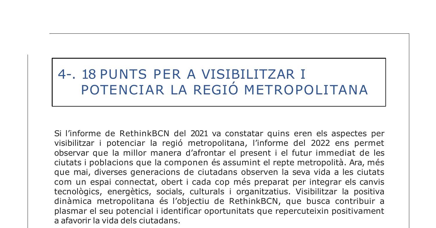 18 Punts Informe II Rethink Cat.pdf | DocDroid