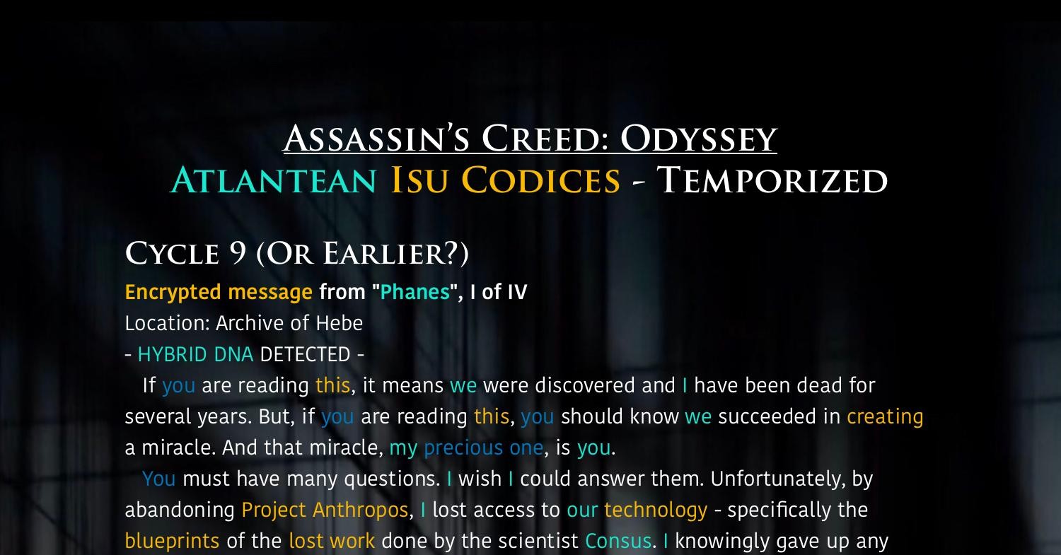 AC Odyssey Isu Codices - Temporized.pdf | DocDroid