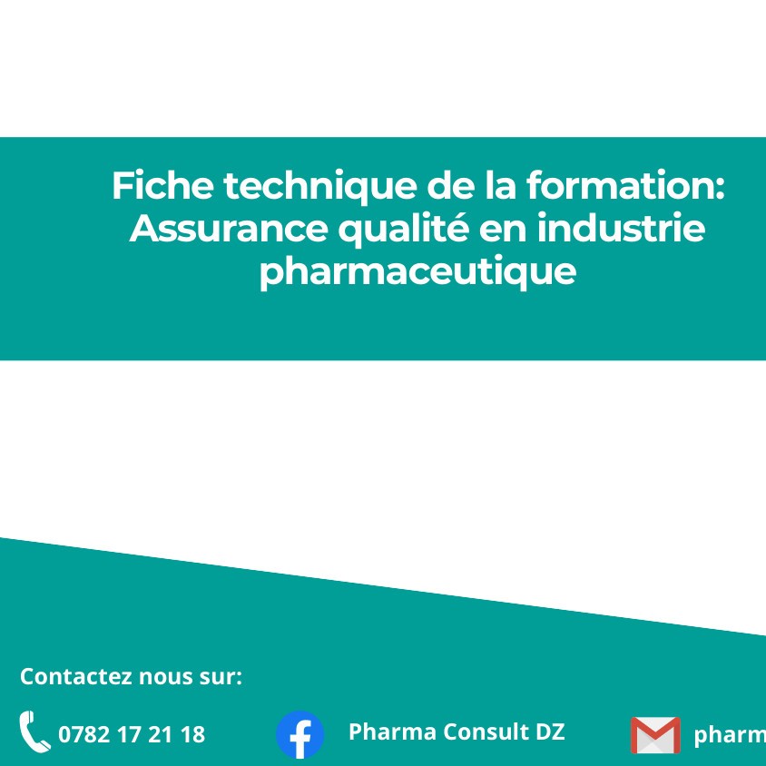 Fiche technique de la formation AQ Pharma Consult dz.pdf | DocDroid