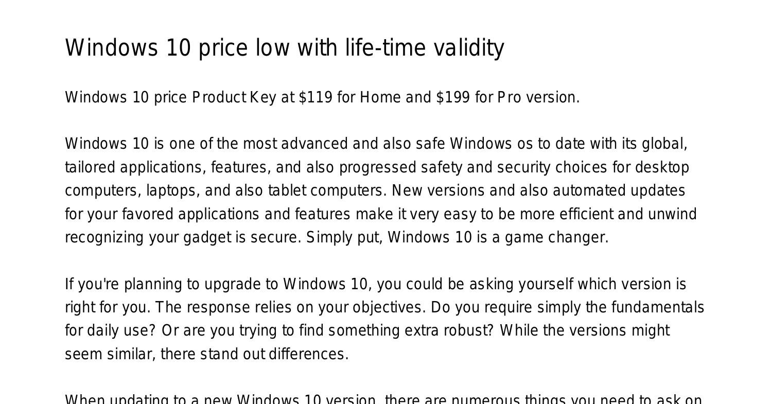 Windows 10 price cheap with lifetime guaranteevtgsy.pdf.pdf | DocDroid