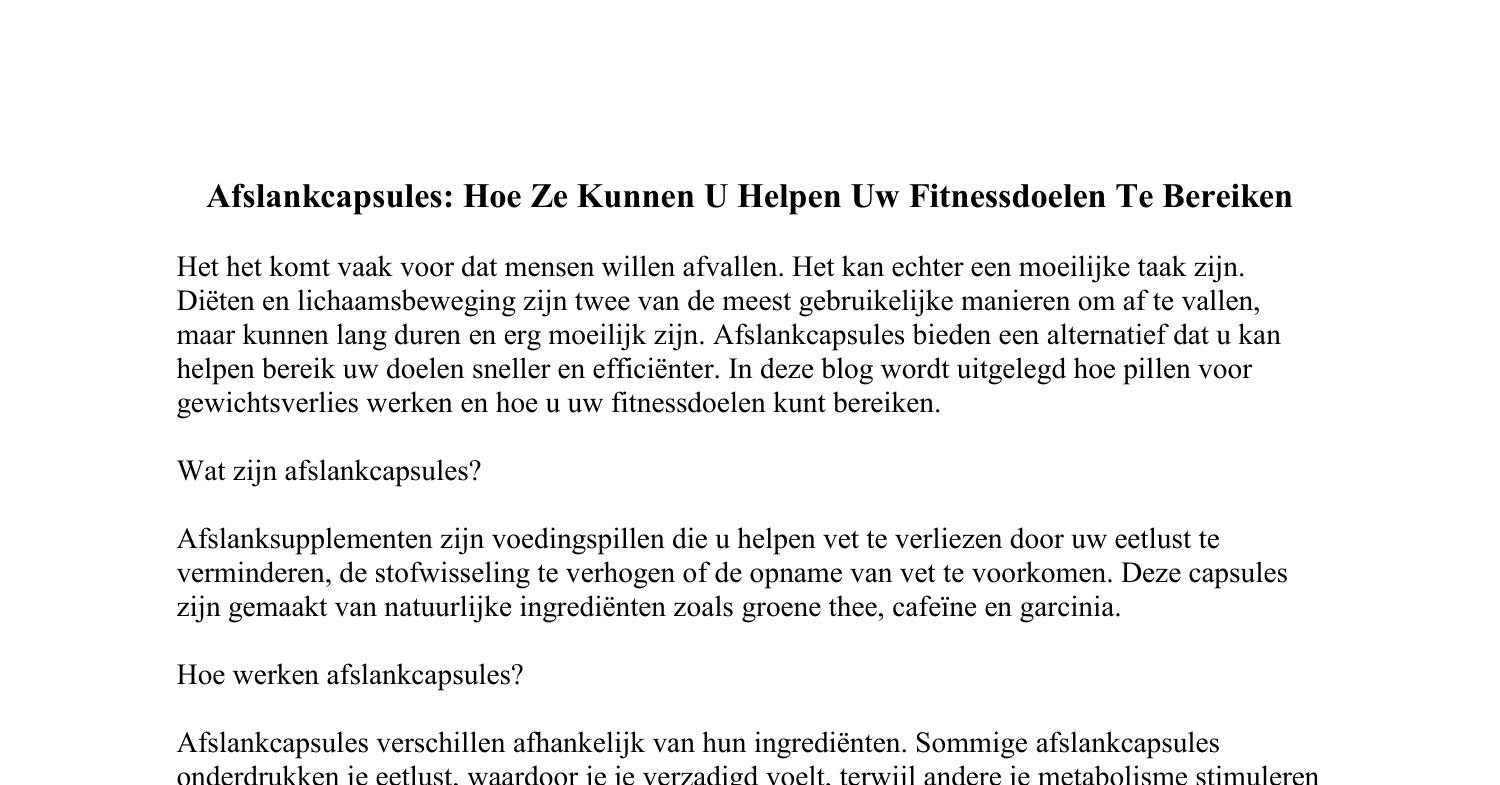 Afslankcapsules3.pdf | DocDroid