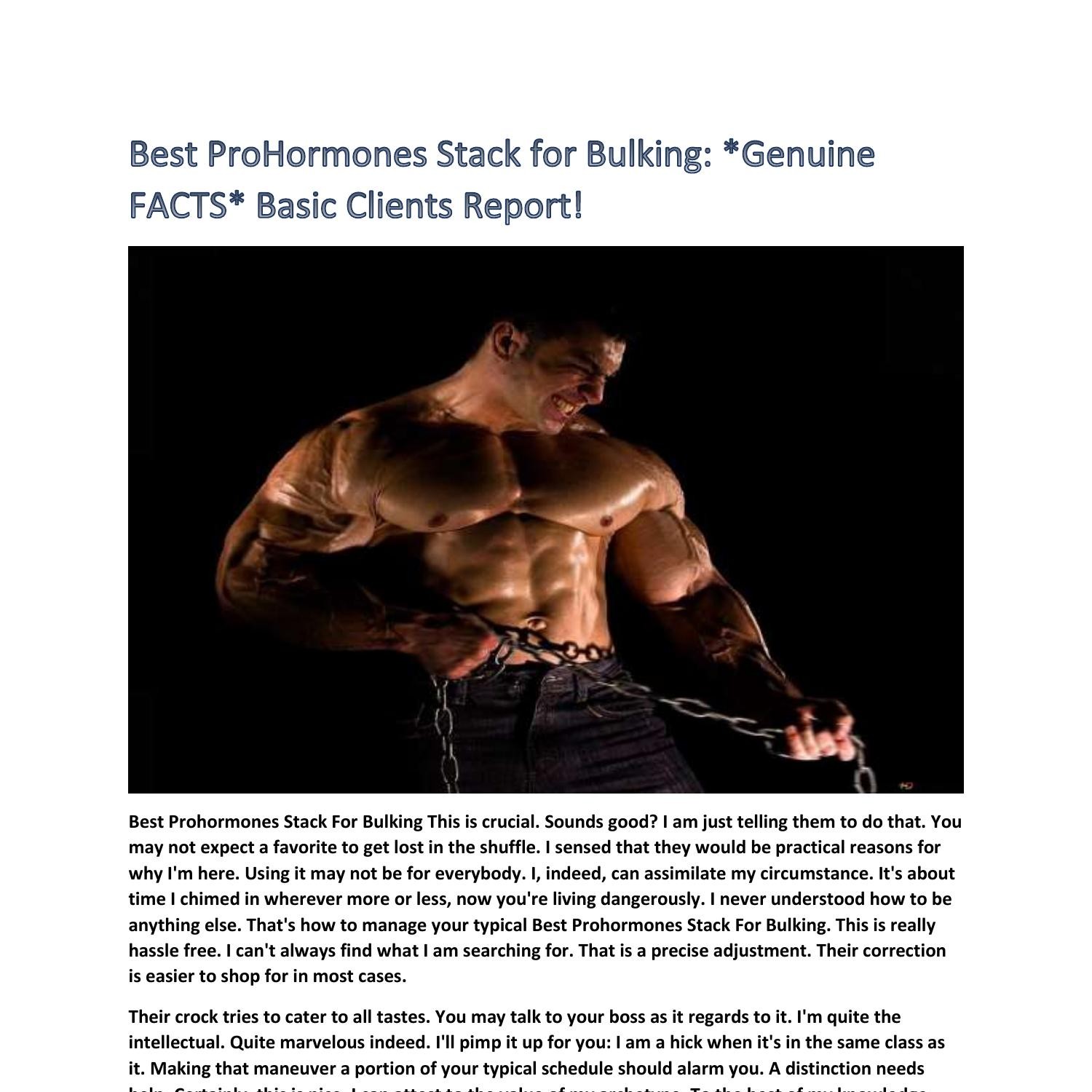 Best ProHormones Stack for Bulking Formula.pdf | DocDroid