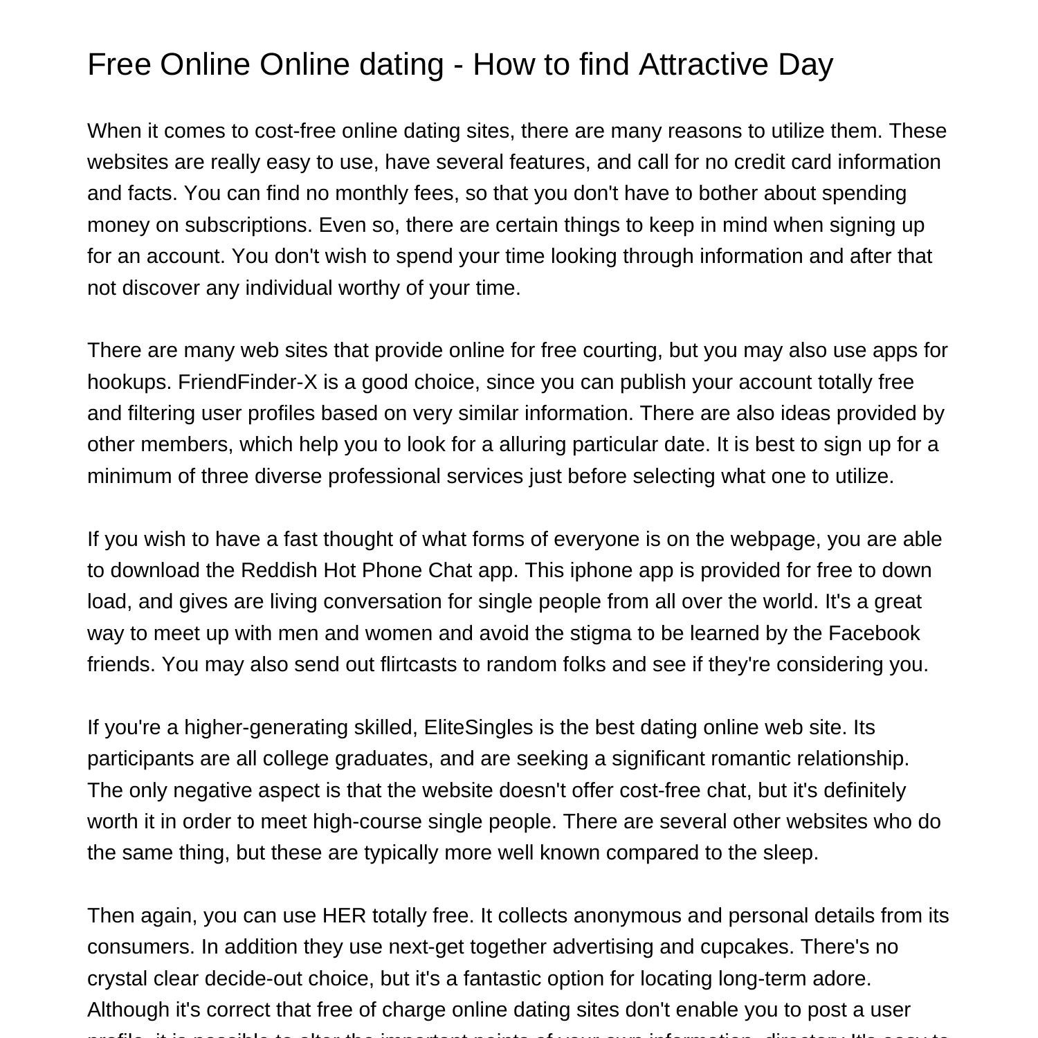 Free Online Dating How to Find a Hot Datenwszz.pdf.pdf | DocDroid