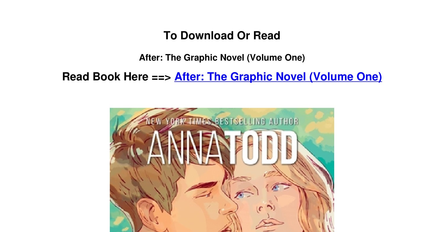 DOWNLOAD EPUB After The Graphic Novel Volume One BY Anna Todd.pdf ...