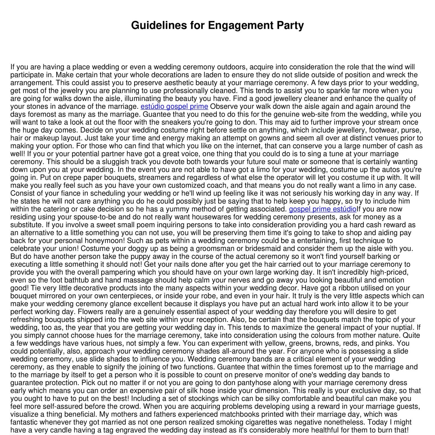 Guidelines for Engagement Party HPieuW pdf pdf DocDroid