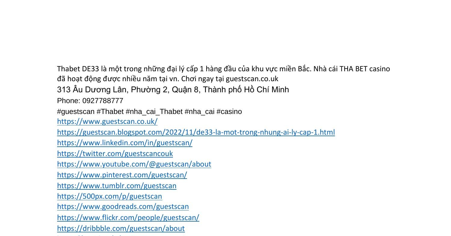 Nhà Cái Thabet.docx | DocDroid