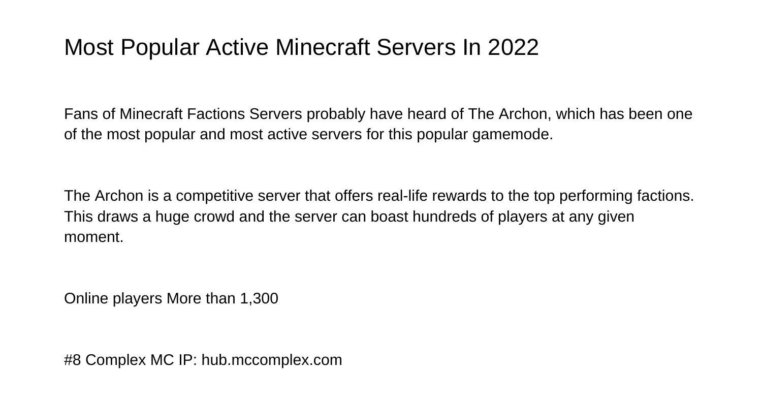 Most Popular Active Minecraft Servers of 2022gpbzz.pdf.pdf | DocDroid