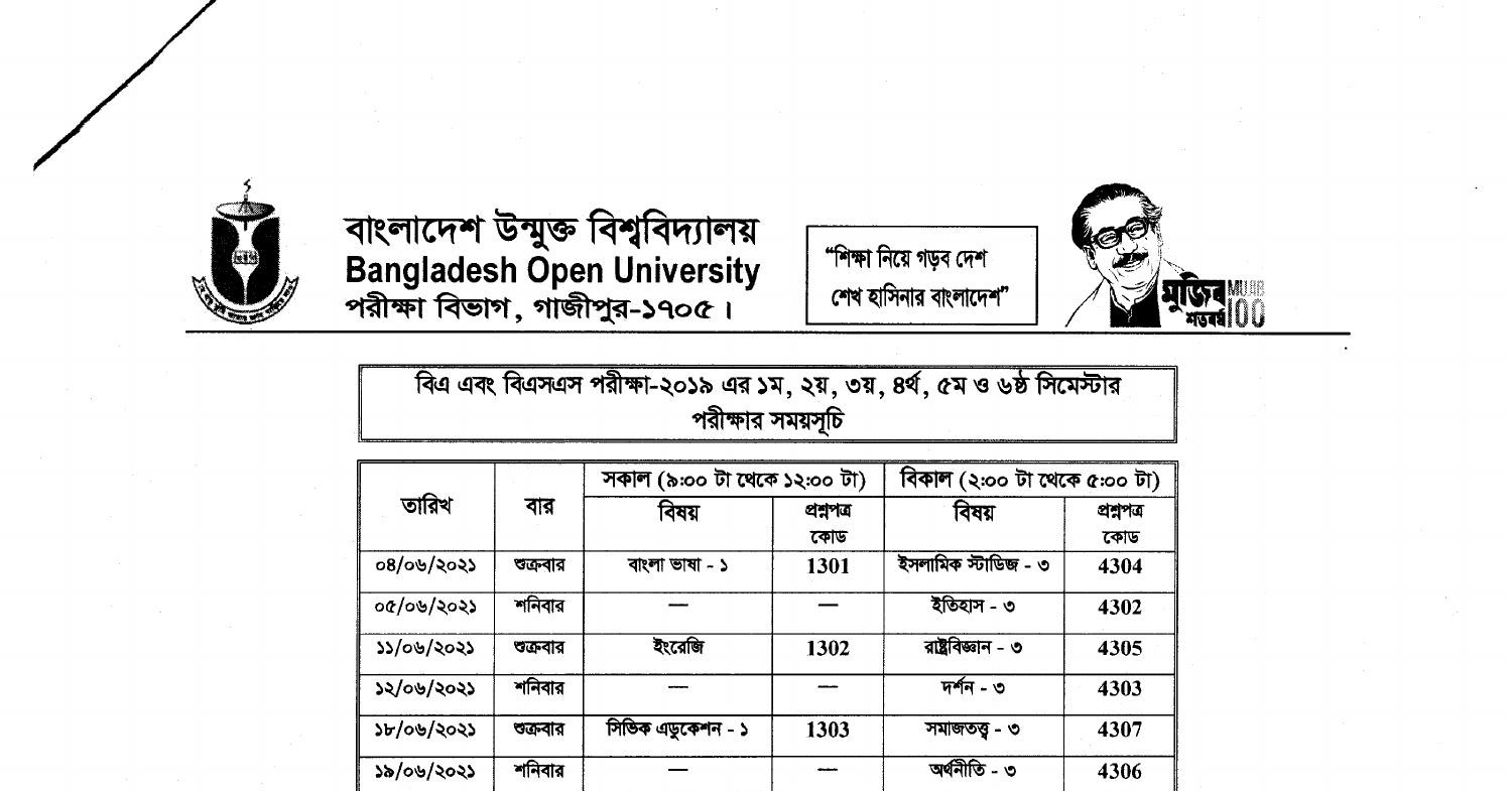 Bou ba bss exam routine.pdf | DocDroid