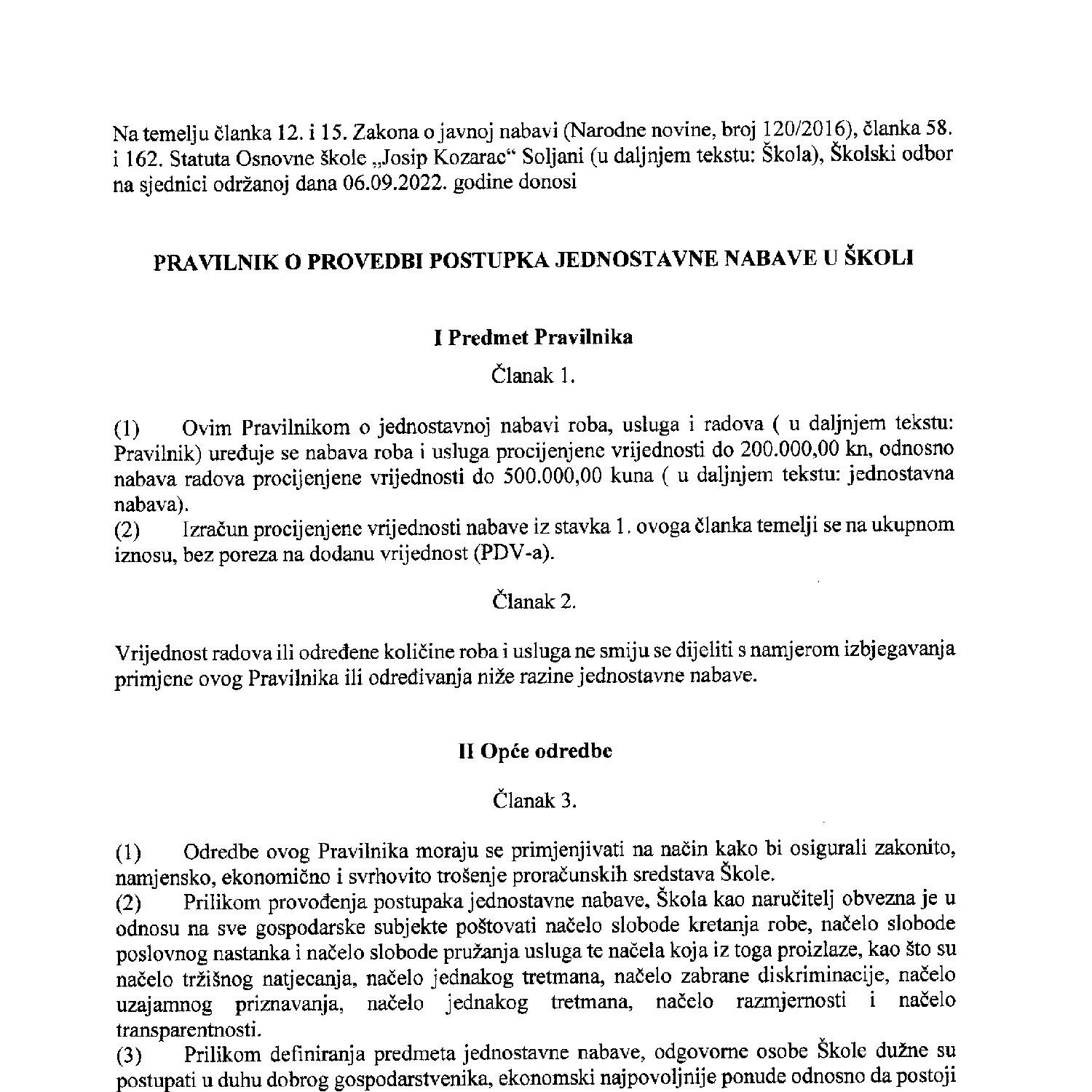 Pravilnik o provedbi postupka jednostavne nabave u školi..pdf | DocDroid