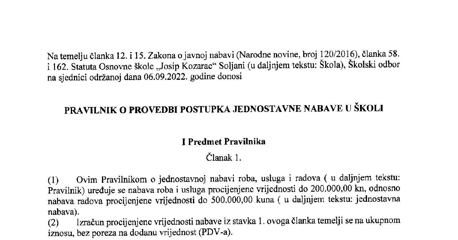 Pravilnik o provedbi postupka jednostavne nabave u školi..pdf | DocDroid
