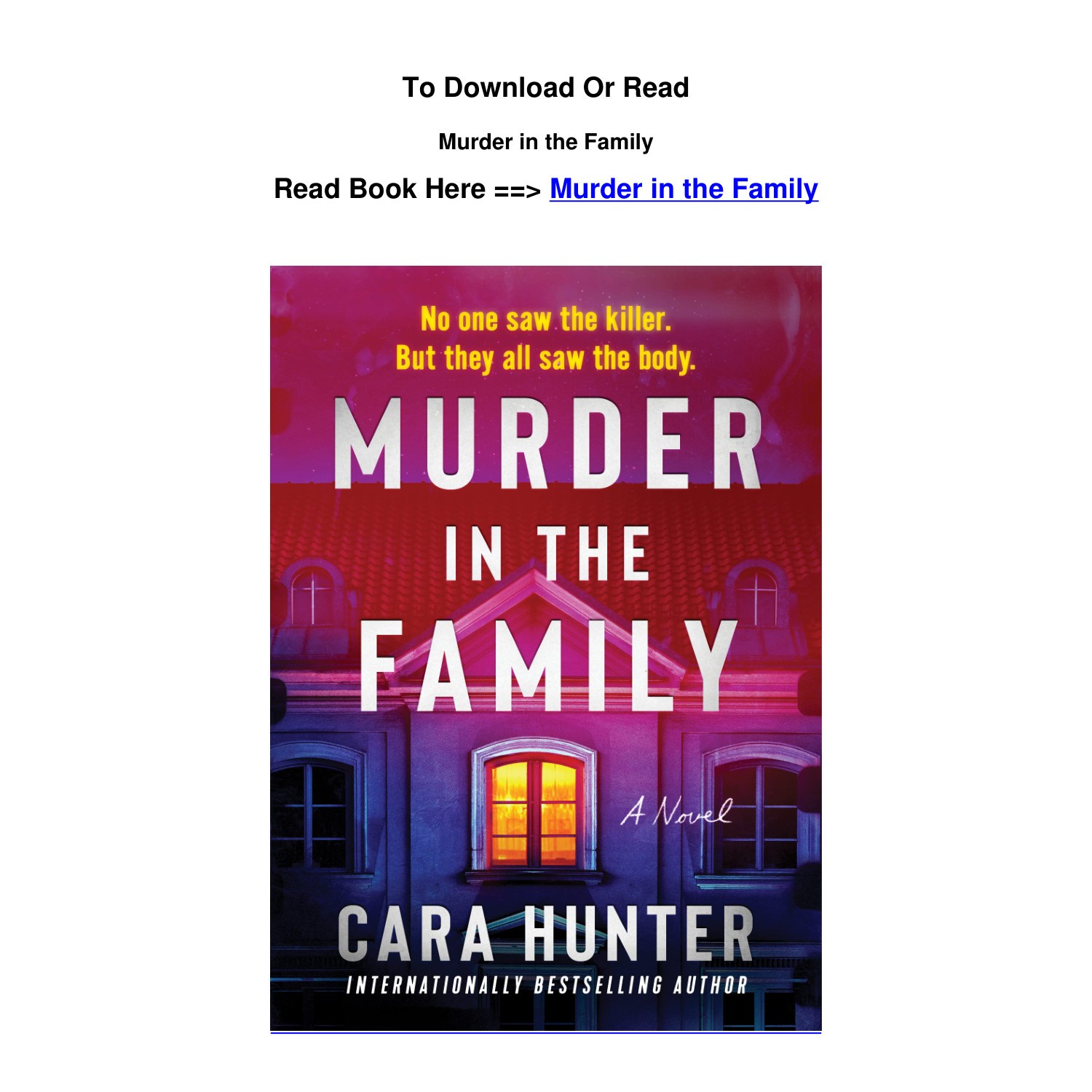 DOWNLOAD PDF Murder in the Family by Cara Hunter.pdf | DocDroid