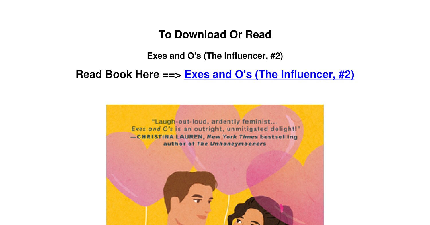 download PDF Exes and O s The Influencer 2 BY Amy Lea.pdf | DocDroid