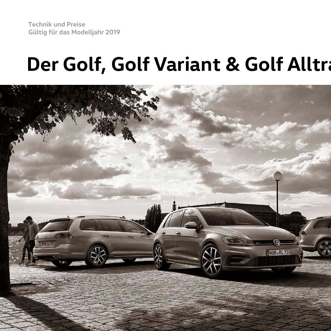 Vw Golf Preisliste 2019 Pdf